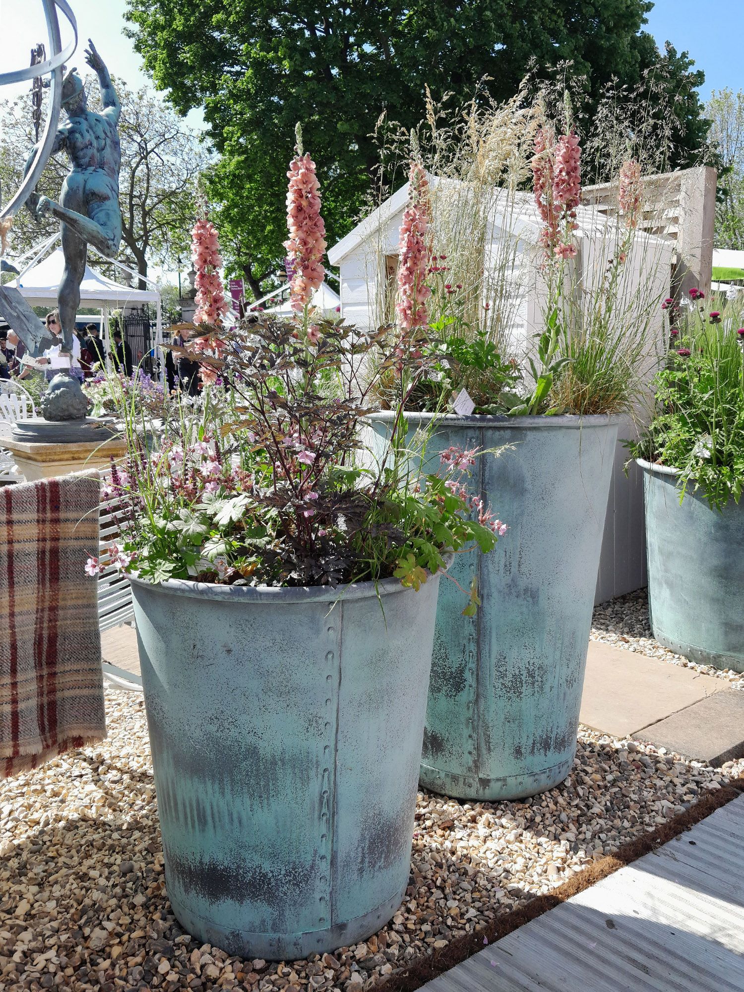 The Circular Terrace Copper Garden Planter Rolled Edge - Large ...
