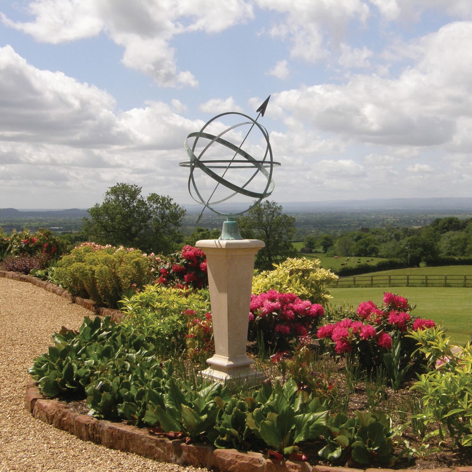 The Inverted Sundial Pedestal with Greenwich Armillary Sphere ...
