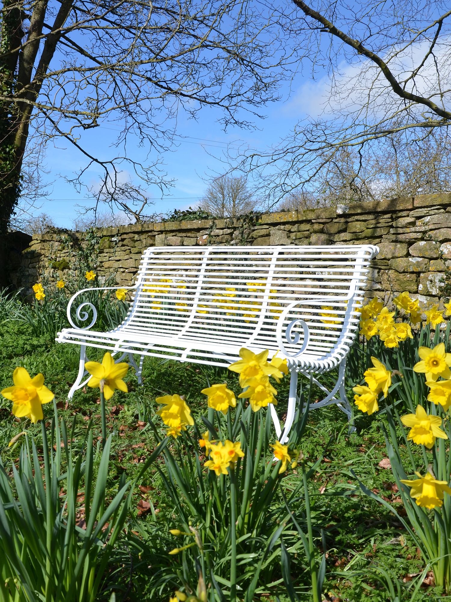 The Medium Straight Ladderback Garden Seat | Heritage Handmade Garden ...