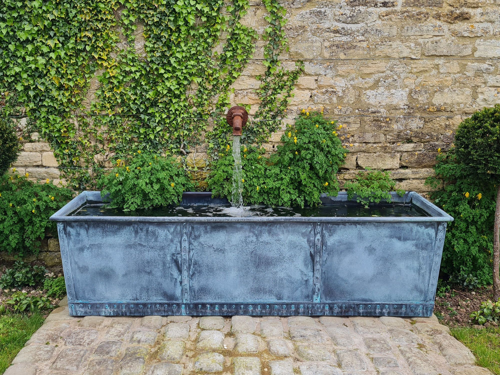 The Rectangular Copper Garden Water Container - Large | Heritage ...