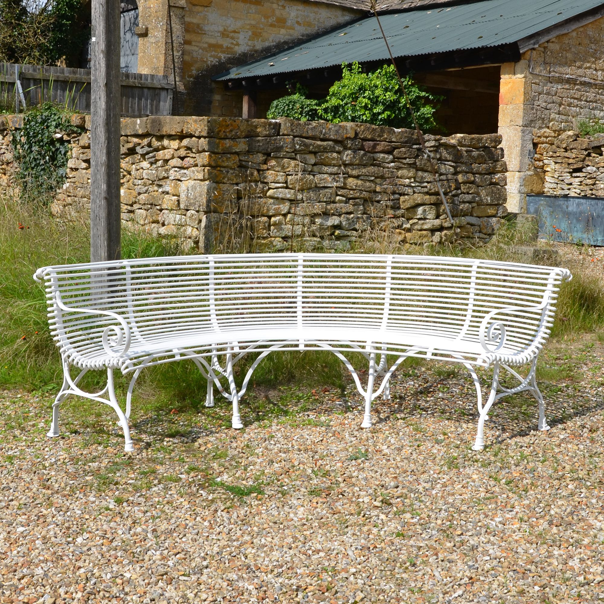 The Semi-Circular Ladderback Garden Seat - Large | Heritage Handmade ...