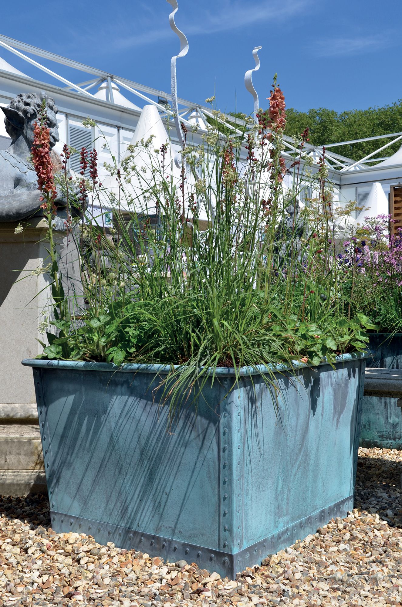 The Square Copper Garden Planter Rolled Edge - Very Large | Heritage ...