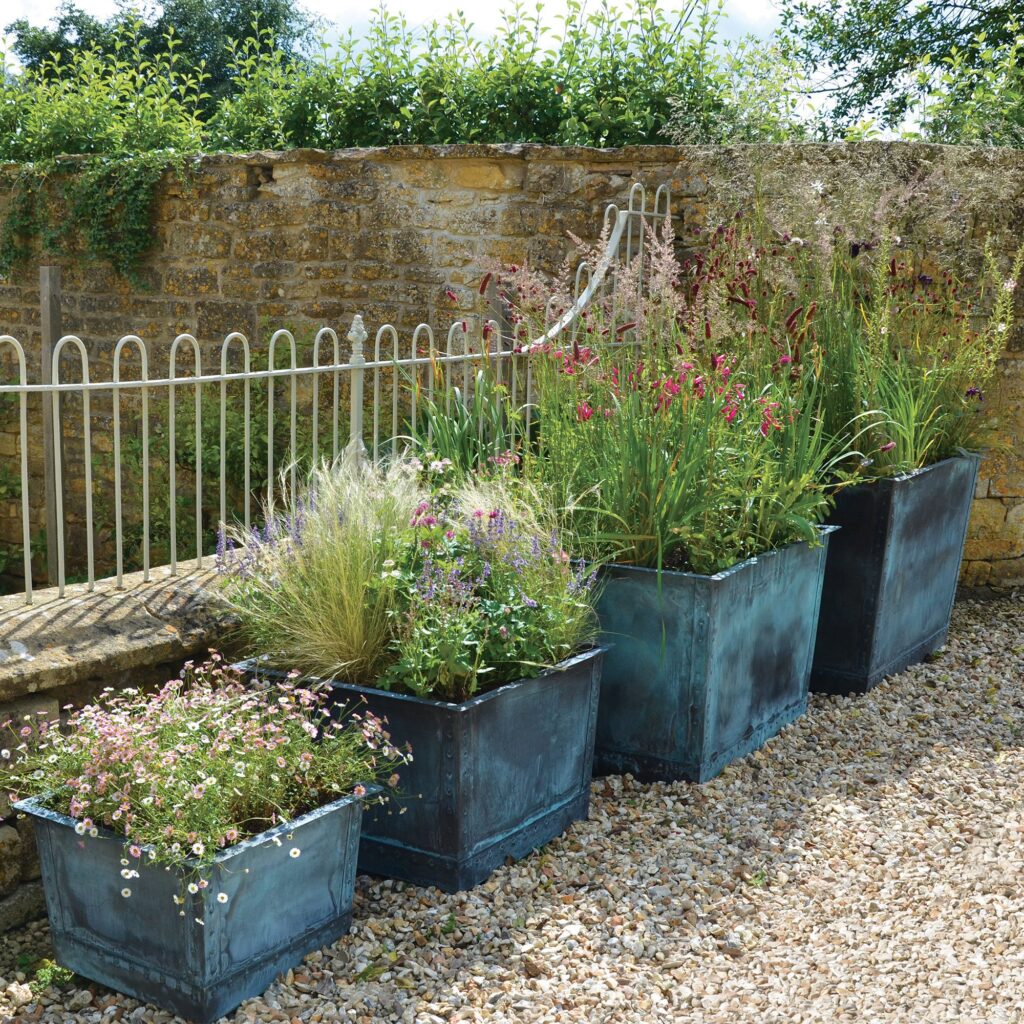 The Square Copper Garden Planter Flat Edge - Extra Large | Heritage ...