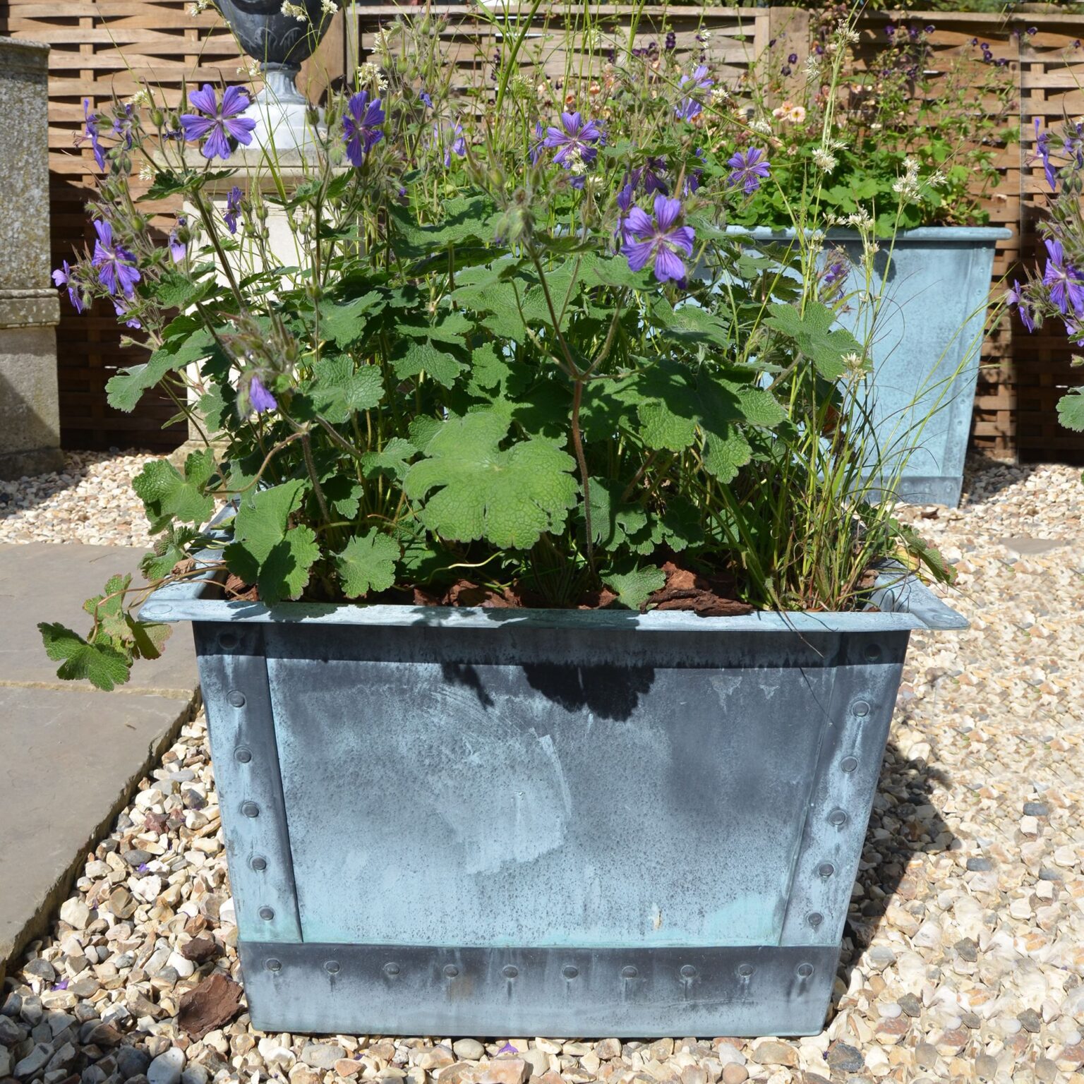 The Square Copper Garden Planter Flat Edge - Small | Heritage Handmade ...