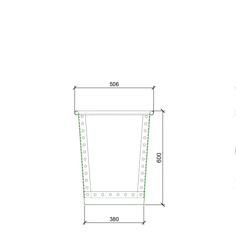 The Rectangular Copper Garden Planter Rolled Edge Narrow - Large ...