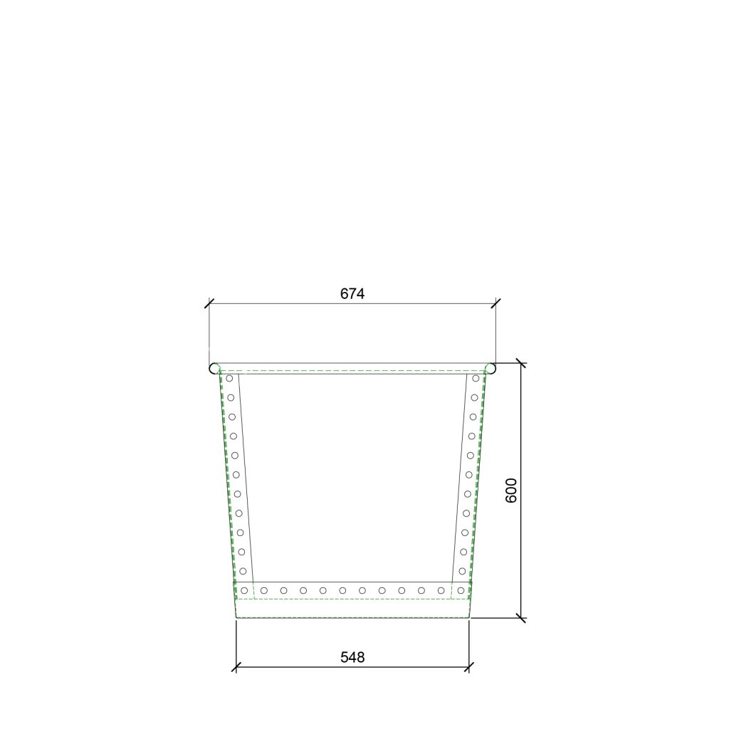 The Rectangular Copper Garden Planter Rolled Edge Wide - Large ...
