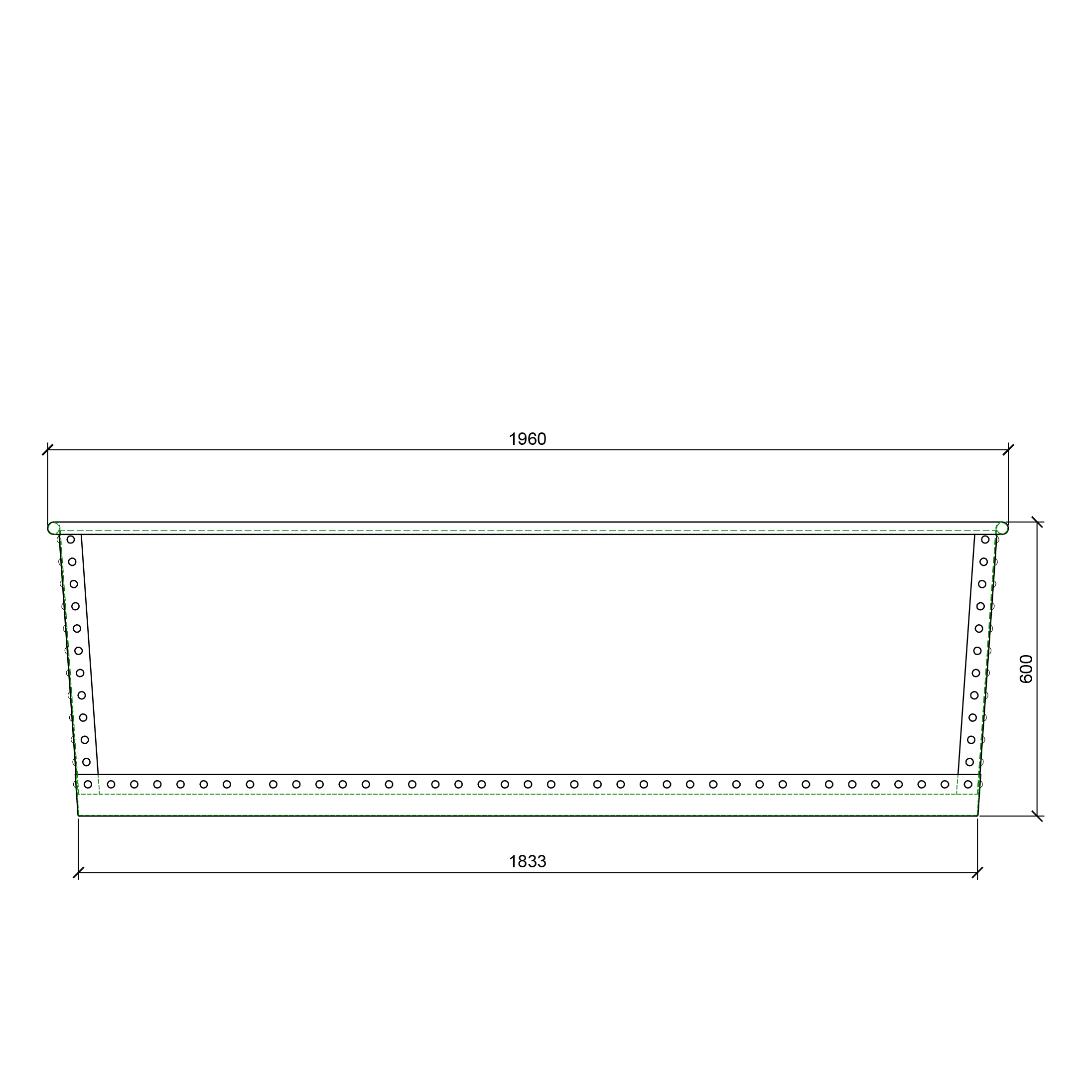 The Rectangular Copper Garden Planter Rolled Edge Wide - Large ...