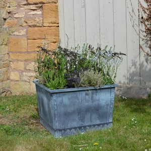 The Square Copper Garden Planter Rolled Edge - Medium | Heritage ...