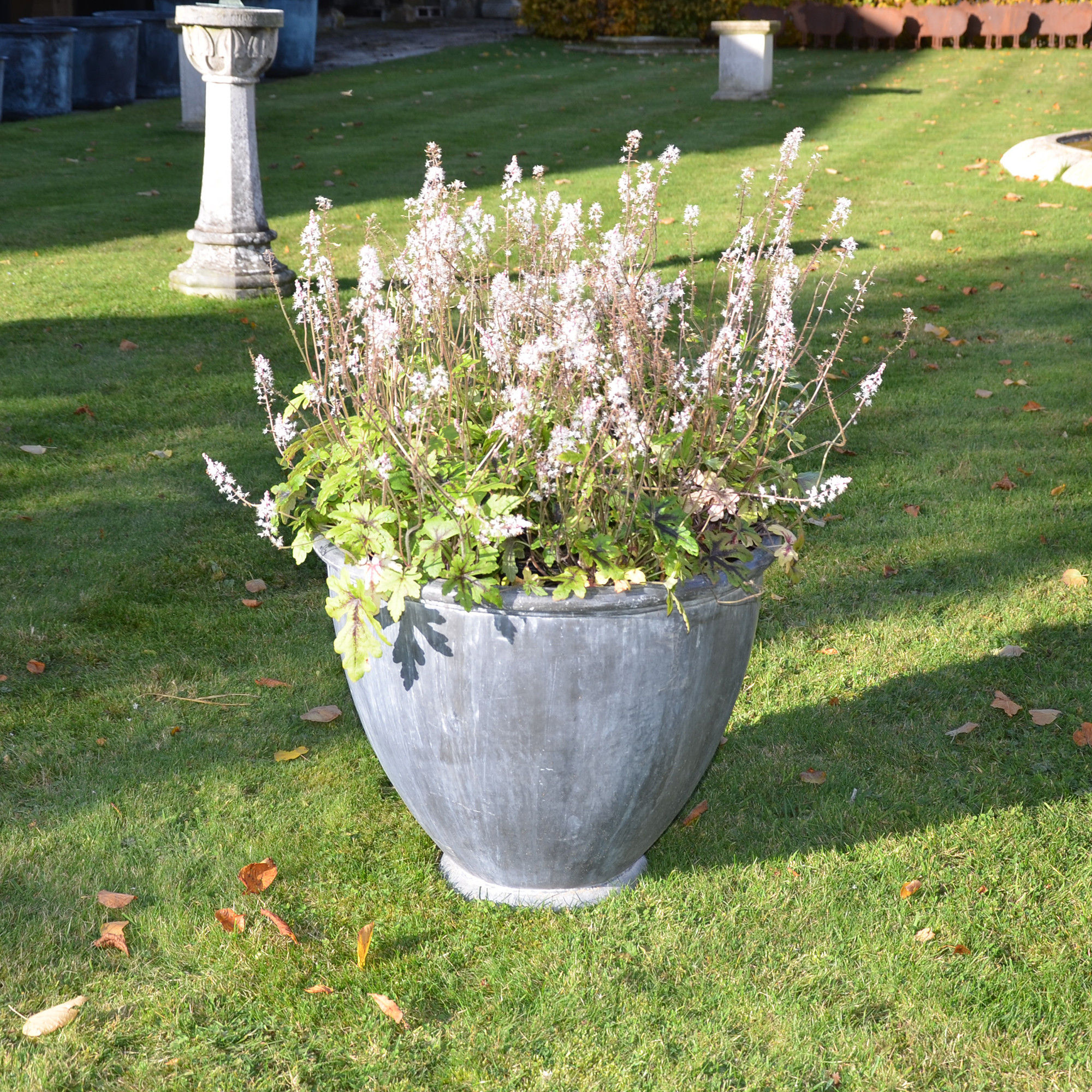 The Townhouse Lead Garden Planter - Small | Heritage Handmade Garden ...