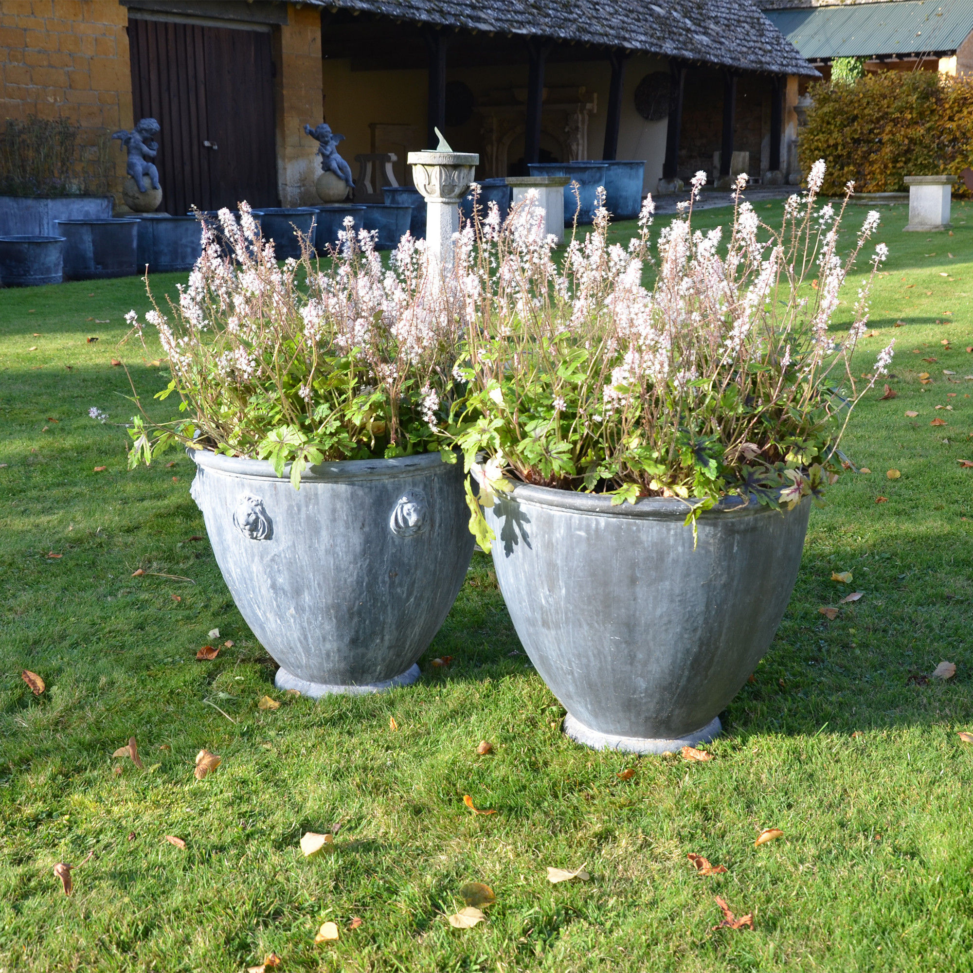 The Townhouse Lead Garden Planter - Small | Heritage Handmade Garden ...